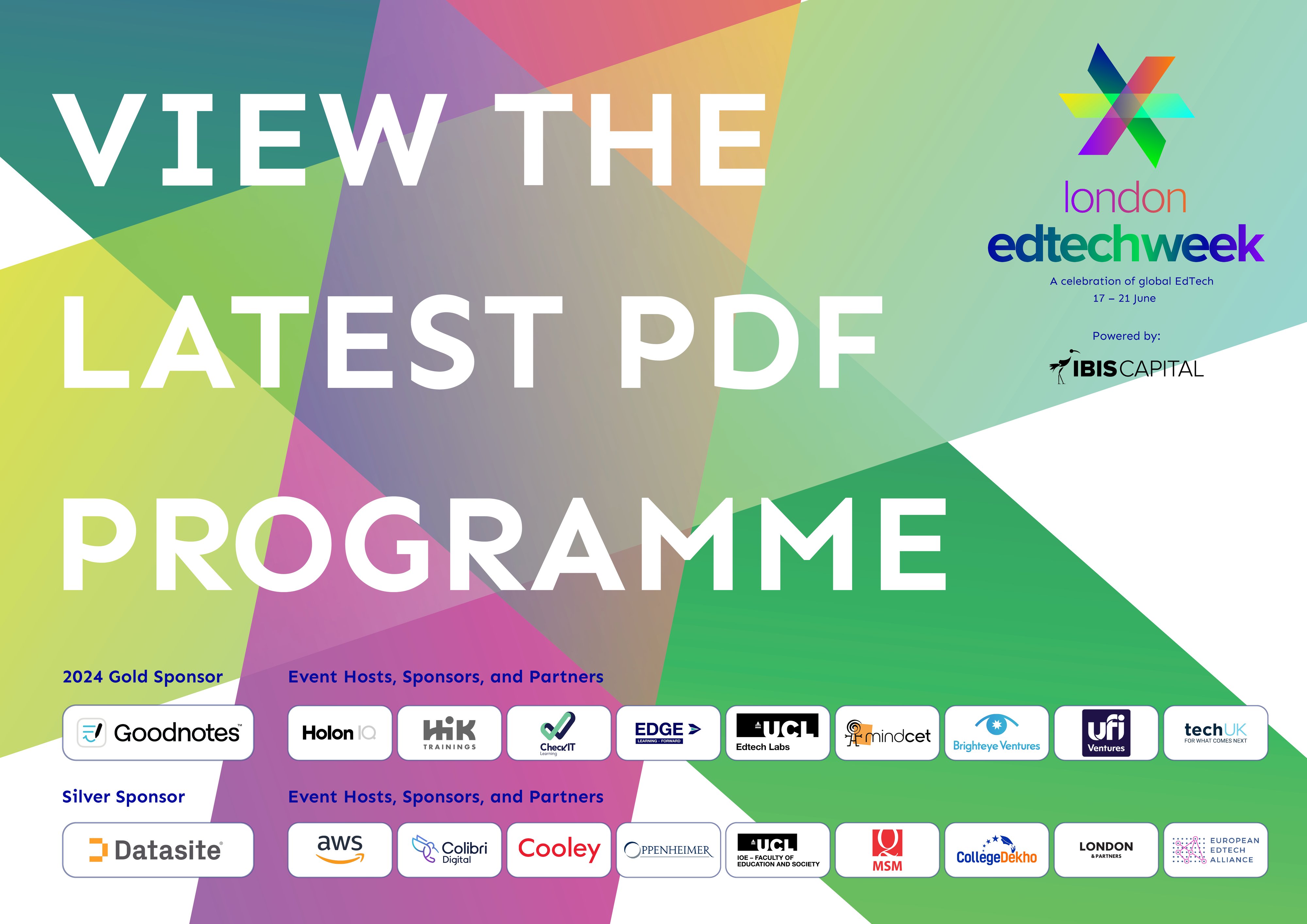 London EdTech Week Event Programme